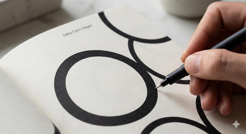 Daily Calm Pages – Minimal Printable Worksheets for Gentle Focus, Quiet ...