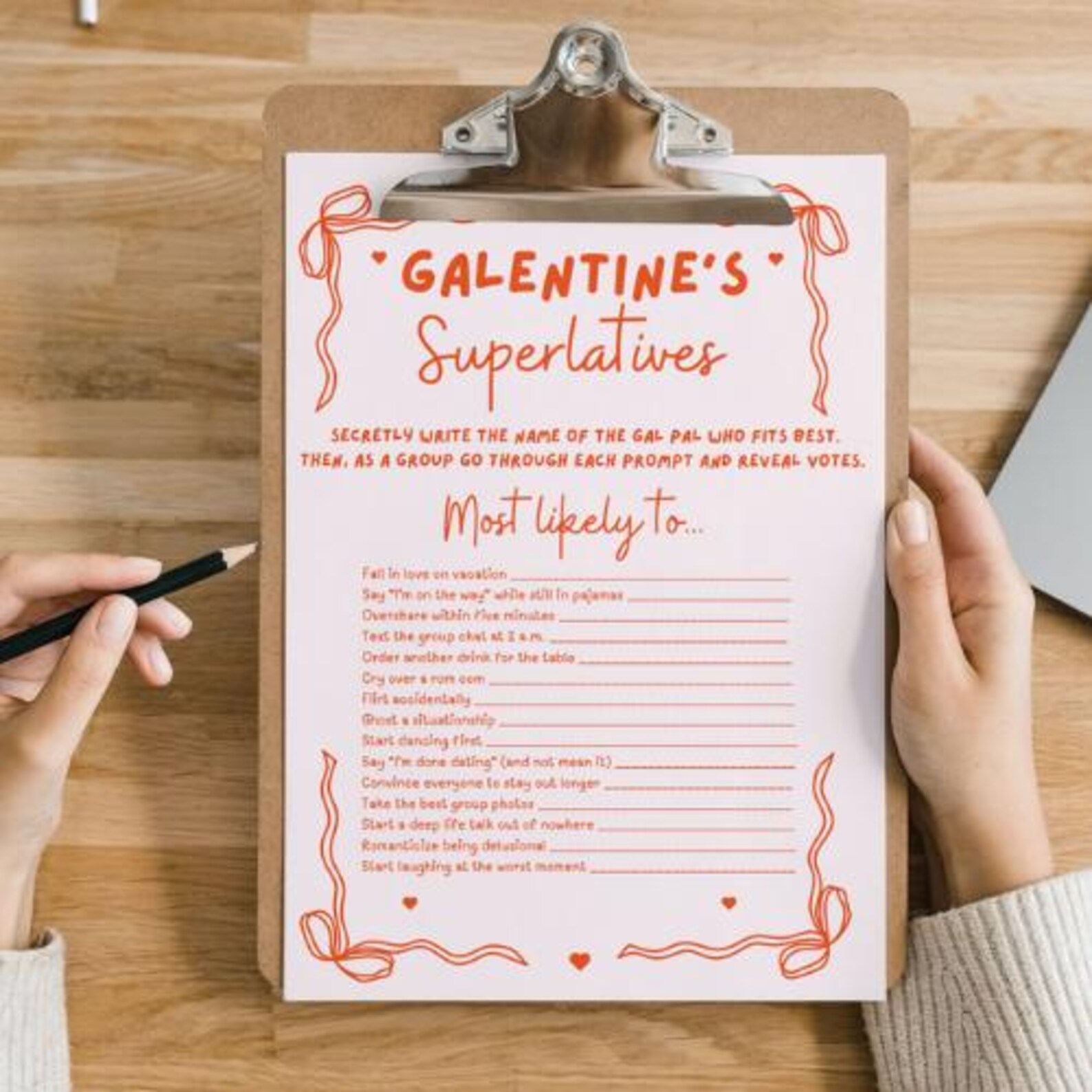 Galentine’s Day Superlatives Game 15 Modern Most Likely to Awards With ...