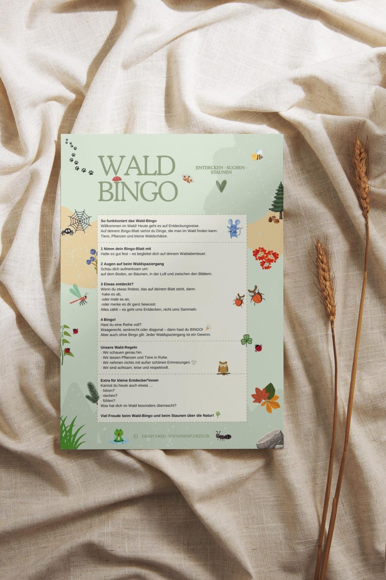 Forest Bingo for Kids (printable) · Forest Bingo Printable Template - Etsy