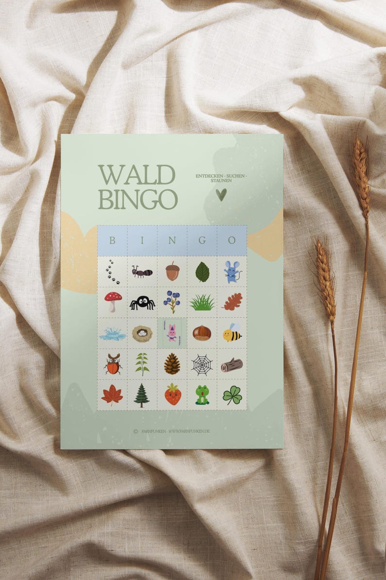 Forest Bingo for Children to Print Out, Forest Bingo Printable Template ...