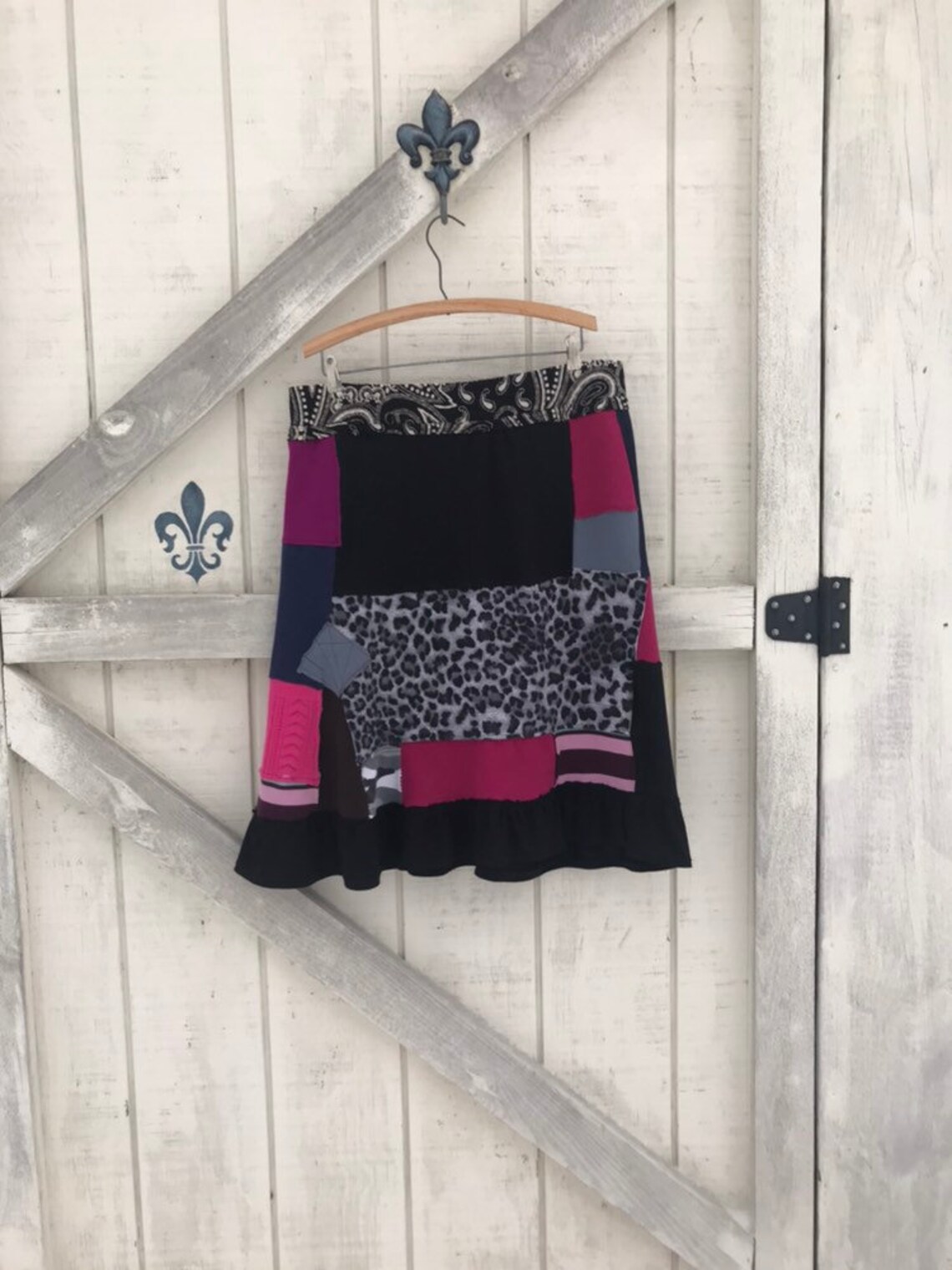 XL Hippie Rustic Knit Skirt - Etsy