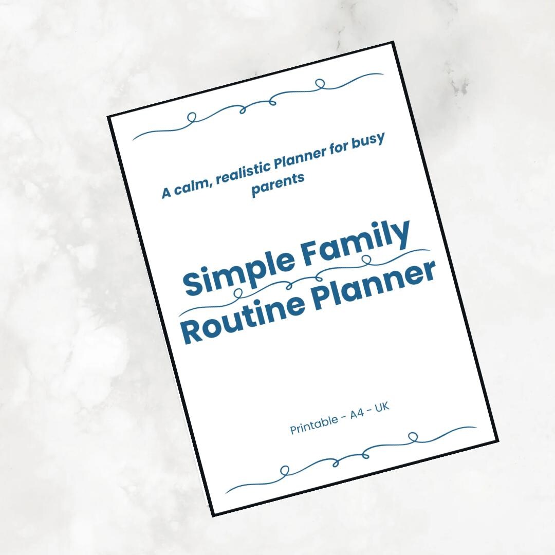 Simple Family Routine Planner - Calm Printable for Busy Parents - Etsy