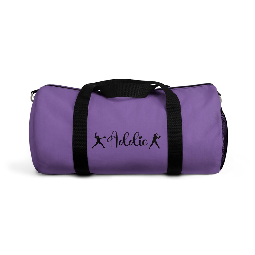 Softball Silhouette With Name Duffel Bag | Personalized Dance Duffle - Etsy