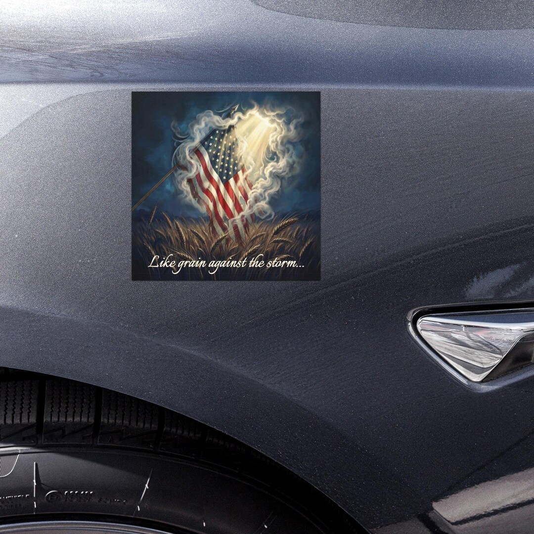 American Flag Car Magnet - Weather-resistant Vinyl - Etsy