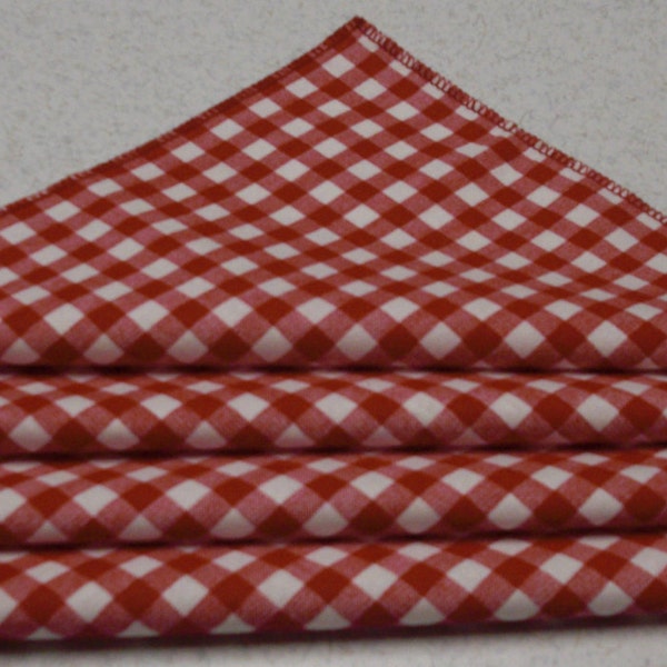 Red Gingham Napkins - Etsy