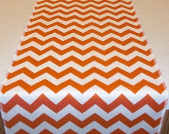 11 X 72 Inch Tangerine Orange Gingham Check Table Runner | Etsy