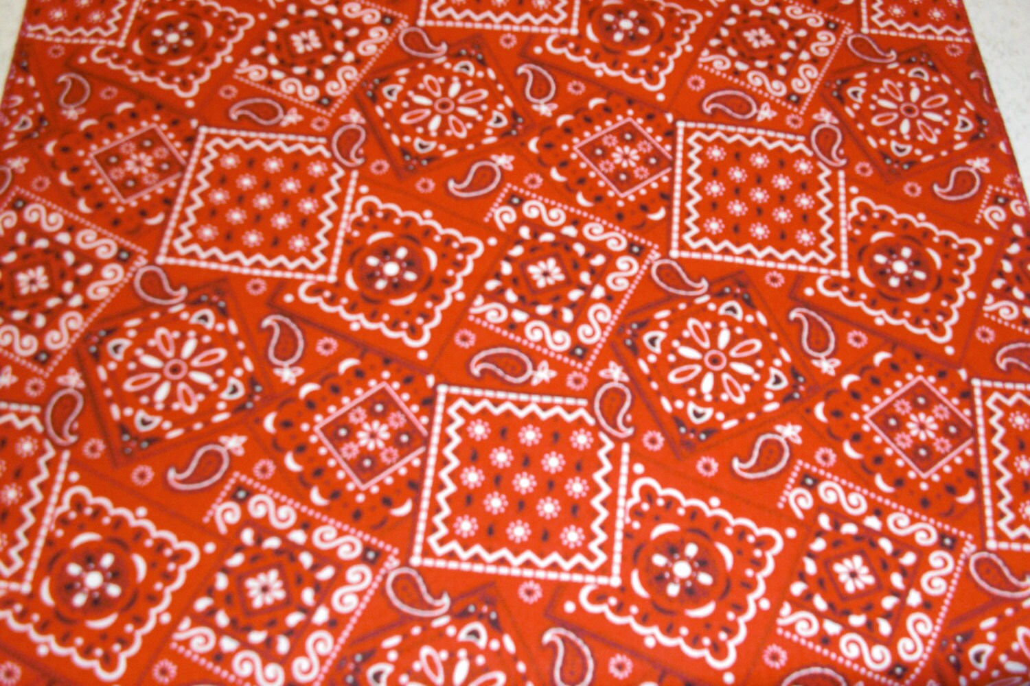 11 X 108 Inche Eco Friendly Red Bandana Print Table Runner - Etsy
