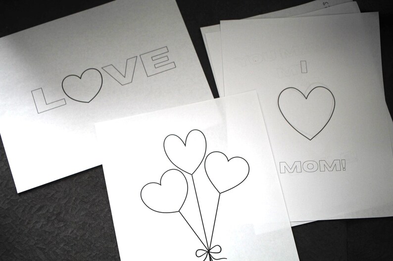 Printable Heart Coloring Pages - Kids and Toddlers - Etsy