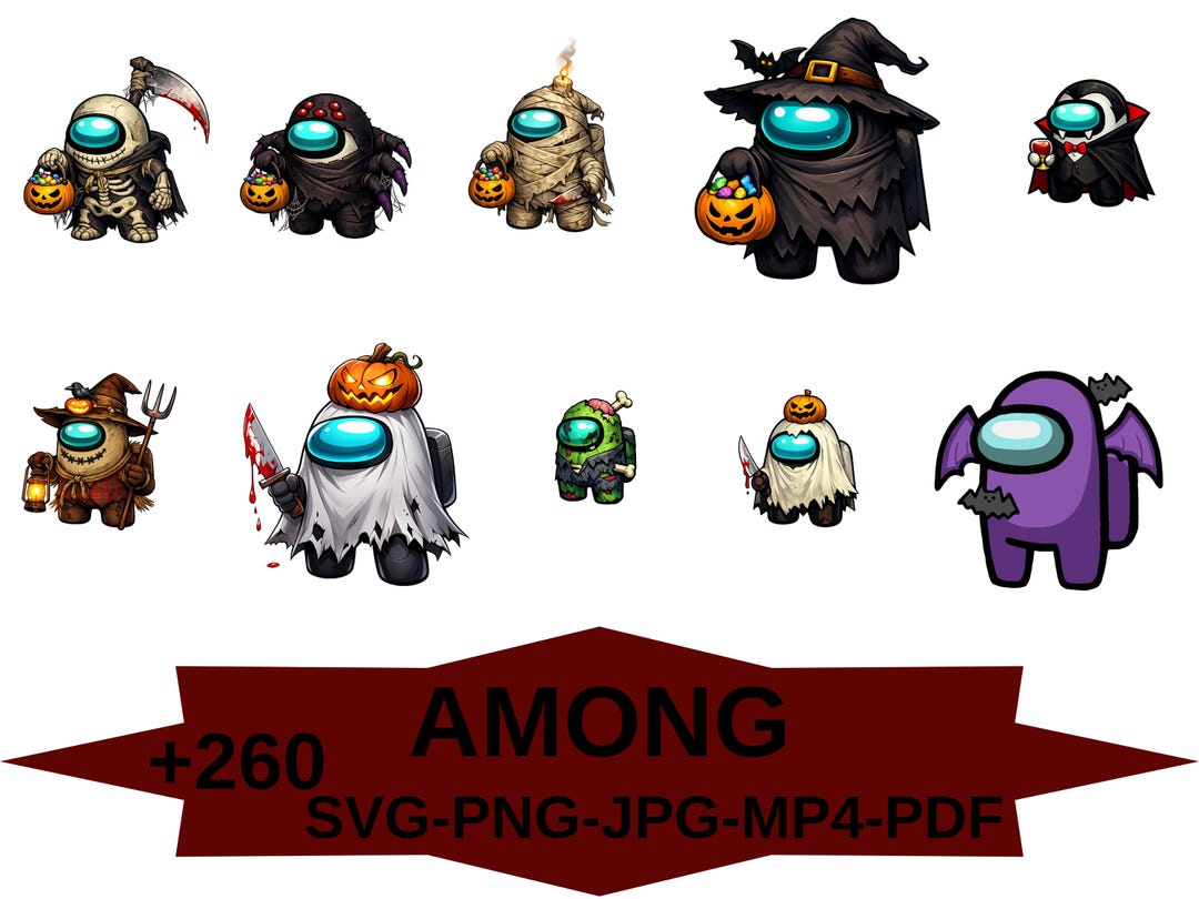 Among Us Halloween Crewmate SVG PNG (digital Download) - Etsy
