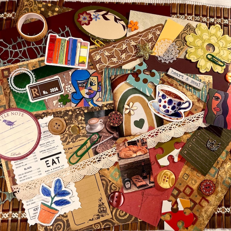 90s Coffeehouse Junk Journal Kit: Retro Cafe Ephemera - Etsy