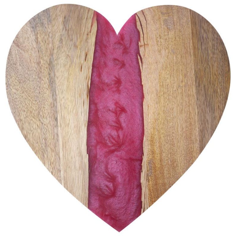 Premium Epoxy Resin River Cutting Boards - Pink Heart Shaped - Etsy UK