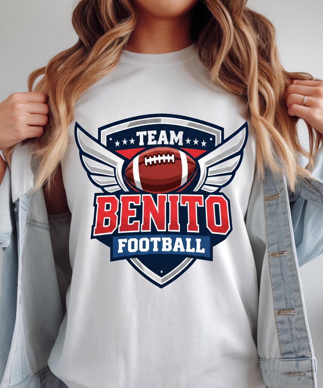 Team Benito Football Shield PNG, Sports Fan Design (digital Download ...