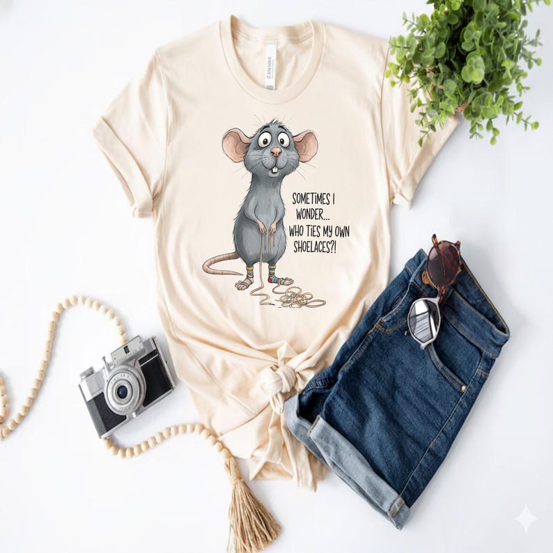 Funny Mouse Shoelace Humour SVG PNG - Relatable Sarcastic Quote Clipart ...