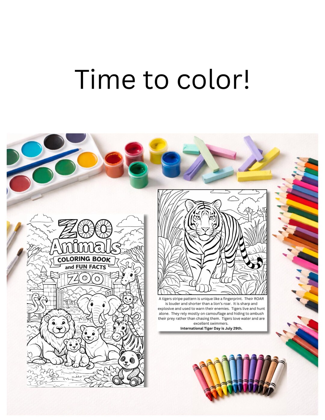 Zoo Animals Coloring Pages and Fun Facts for Kids | Montessori ...