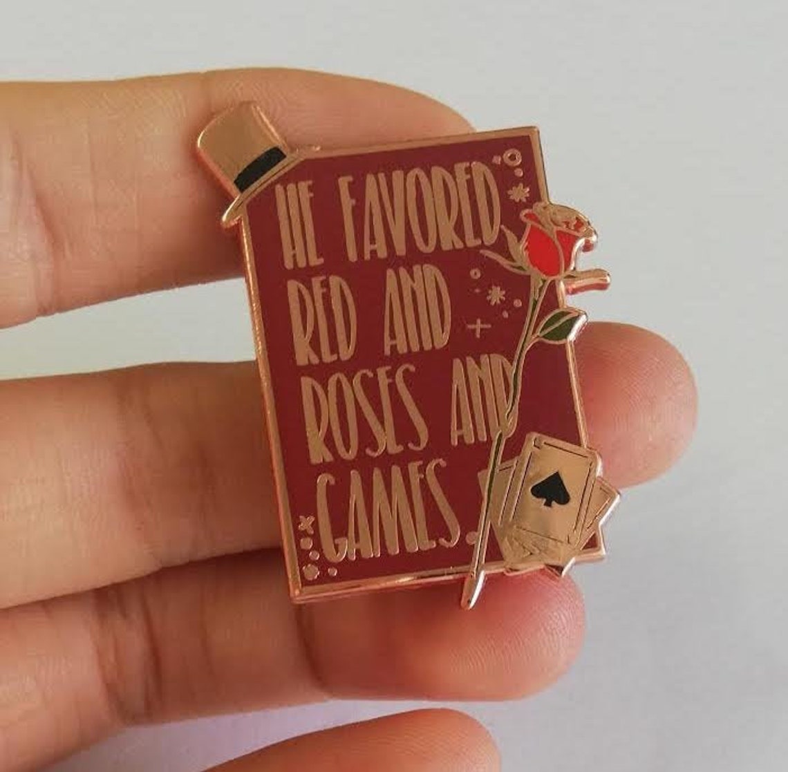 Legendary Inspired Redroses and Games Pin Bookish Pins - Etsy