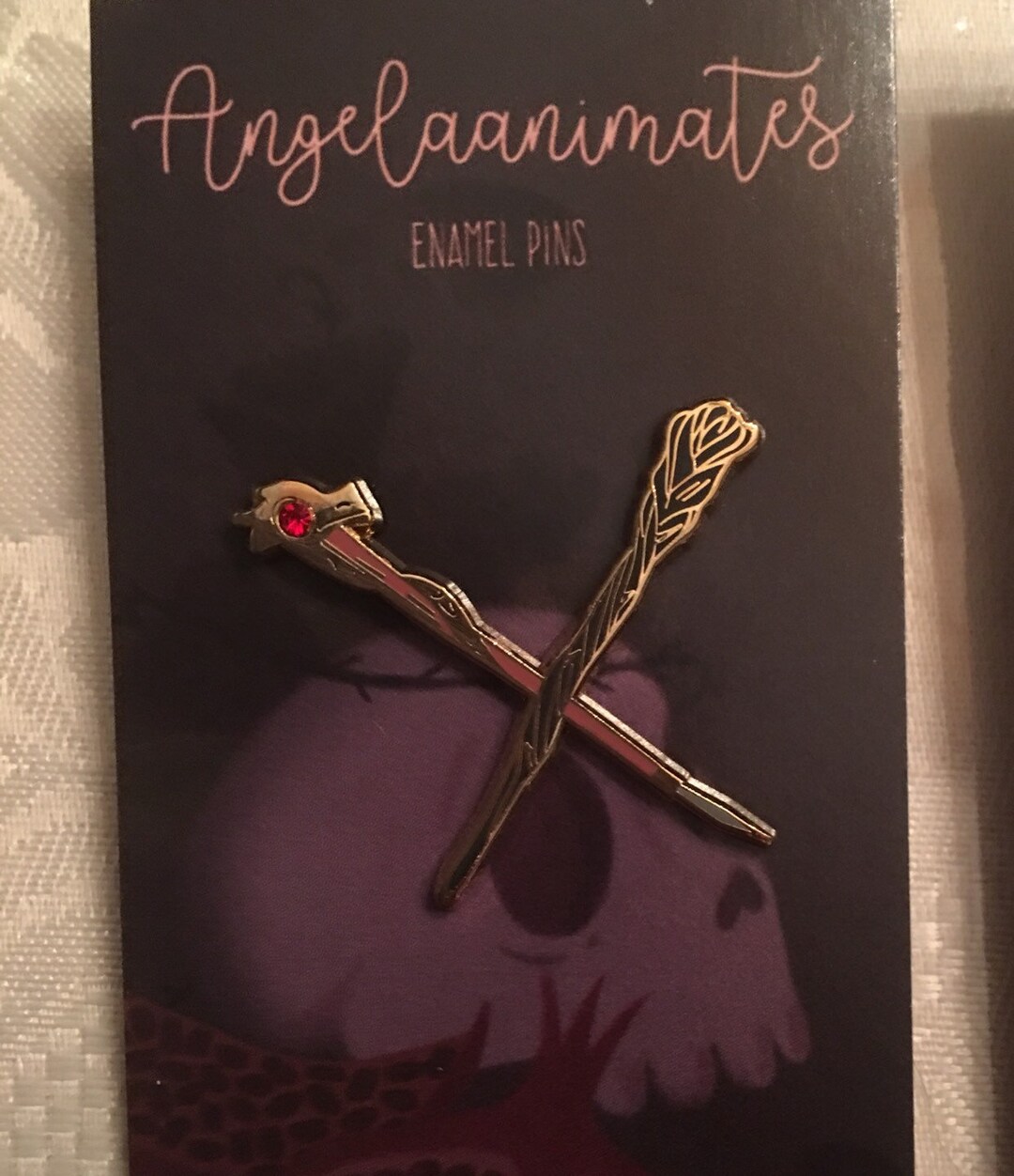 Rose and Dragon Crossed Canes, Bookish, Book Lover Gift, Literary Gift ...