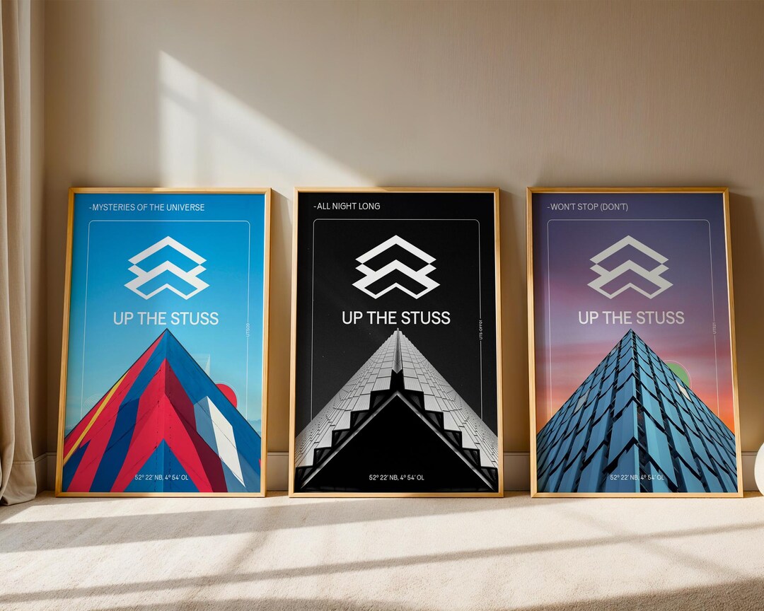 Chris Stussy Set of Three Posters - up the Stuss - House Music Print ...