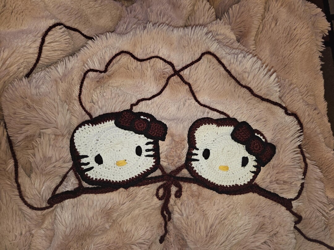 Modified Viral Hello Kitty Bra - Etsy