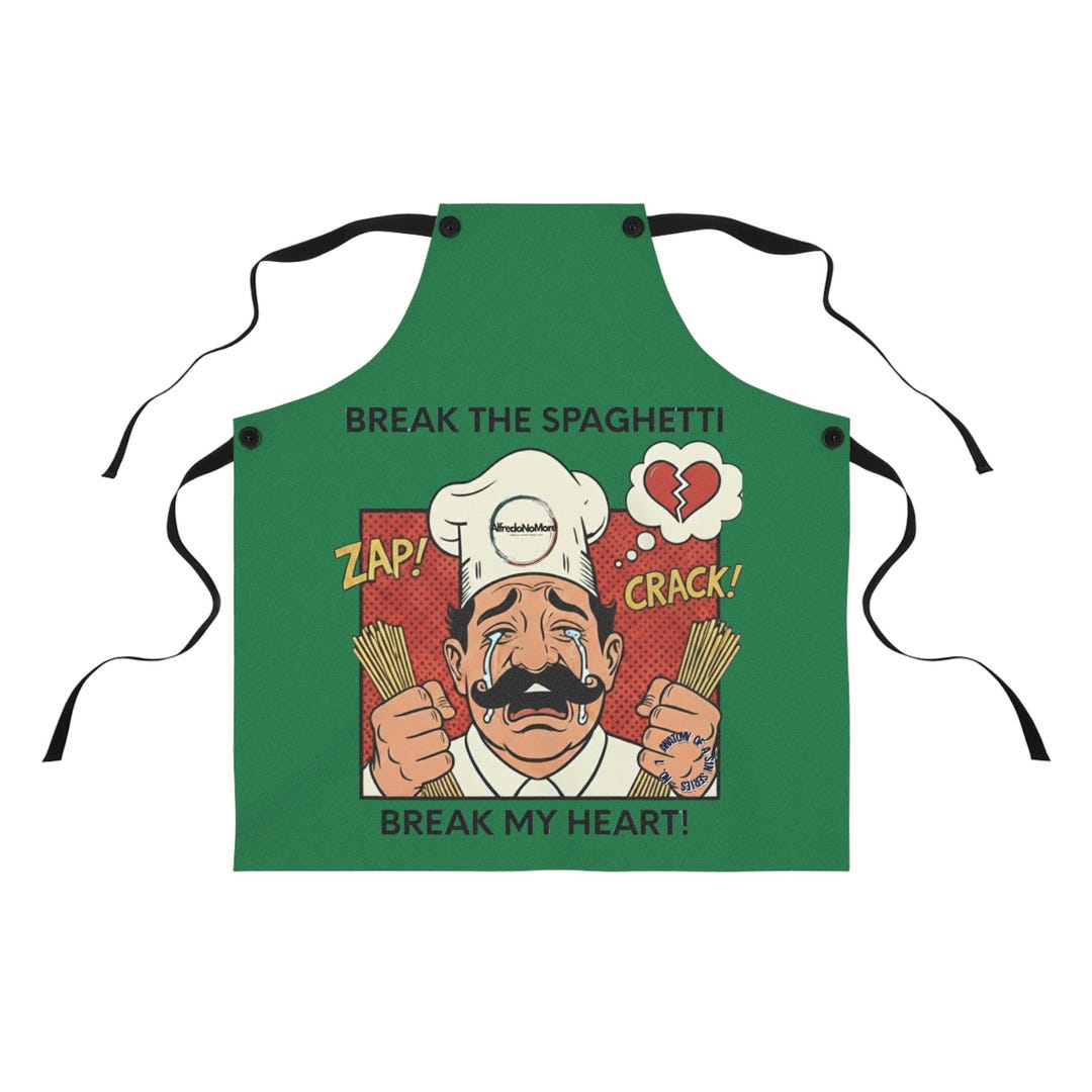 The Spaghetti Snap Apron | Anatomy of a Sin No. 01 | Alfredonomore - Etsy