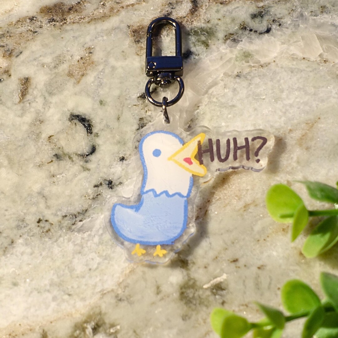 HUH Bird - Bird Keychain - Etsy