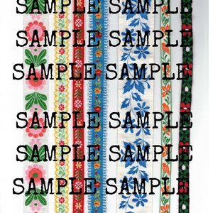 Printable Vintage Trims, Floral Trims Ribbons - Etsy