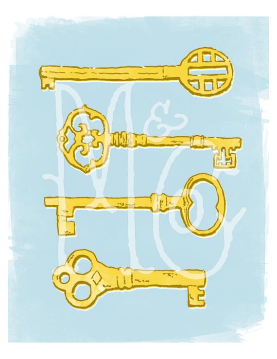 Items similar to Four Keys Digital Print 8.5 x 11 on Etsy