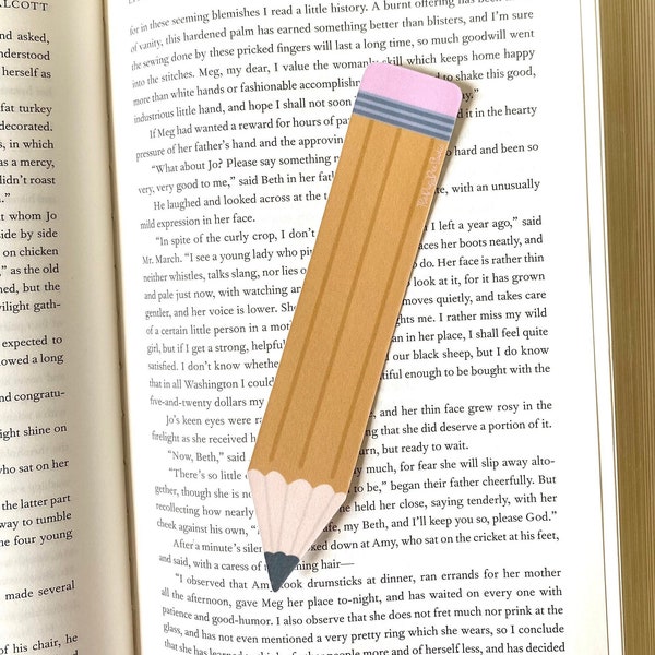 Pencil Bookmark - Etsy