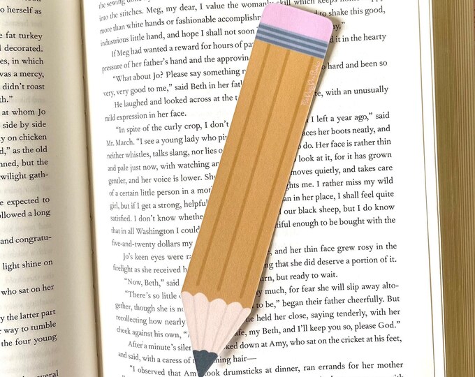 Pencil Bookmark, Teacher Gift, No. 2 Pencil Bookmark, Teacher ...