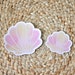 Pink Seashell Sticker Watercolor Seashell Vinyl Sticker - Etsy
