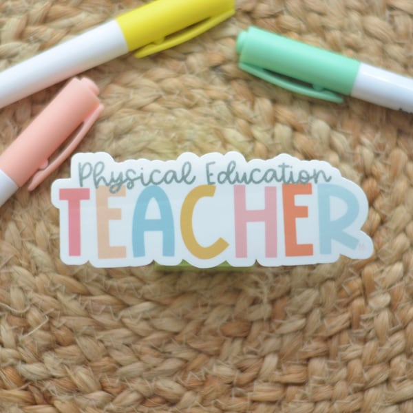 Pe Teacher Sticker - Etsy
