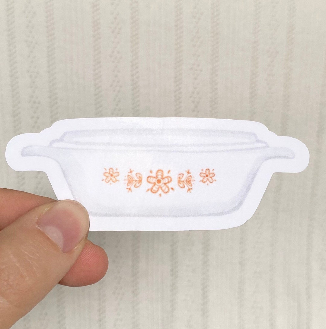 Butterfly Gold Pyrex Sticker: Vintage Dishware Vinyl Sticker - Etsy