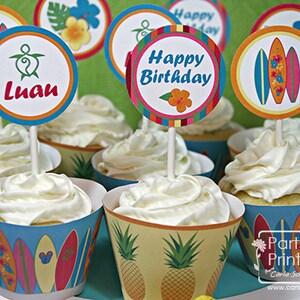 Luau Birthday Party Printable Kit With Invitation +CUSTOMIZABLE Text ...
