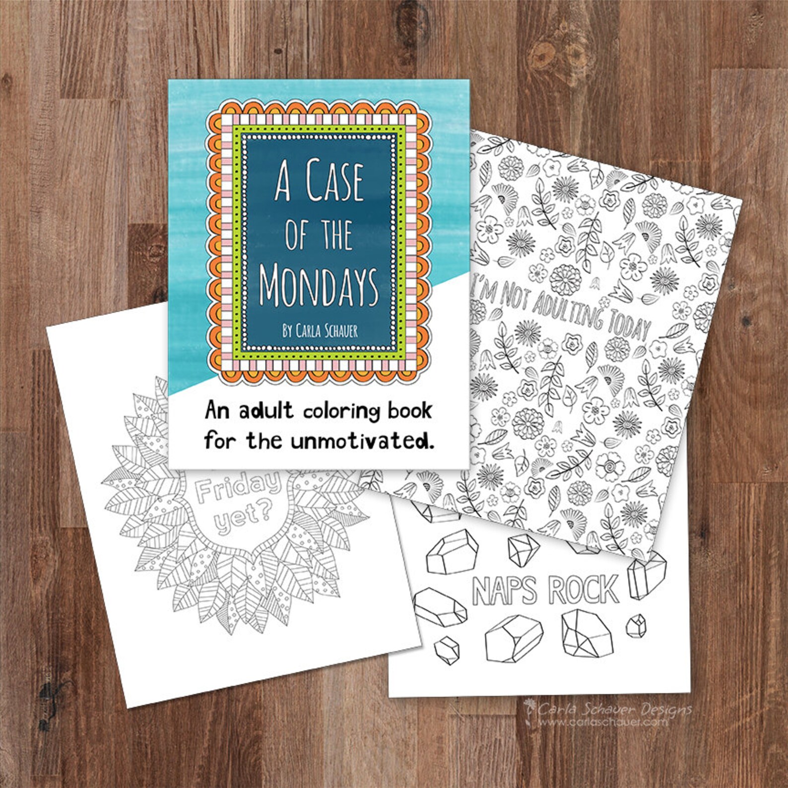 Funny Adult Coloring Book, Unmotivating Gift for Friends, Softcover ...