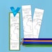 Monthly Printable Coloring Bookmarks, 12 Themed Bookmarks, Year of ...