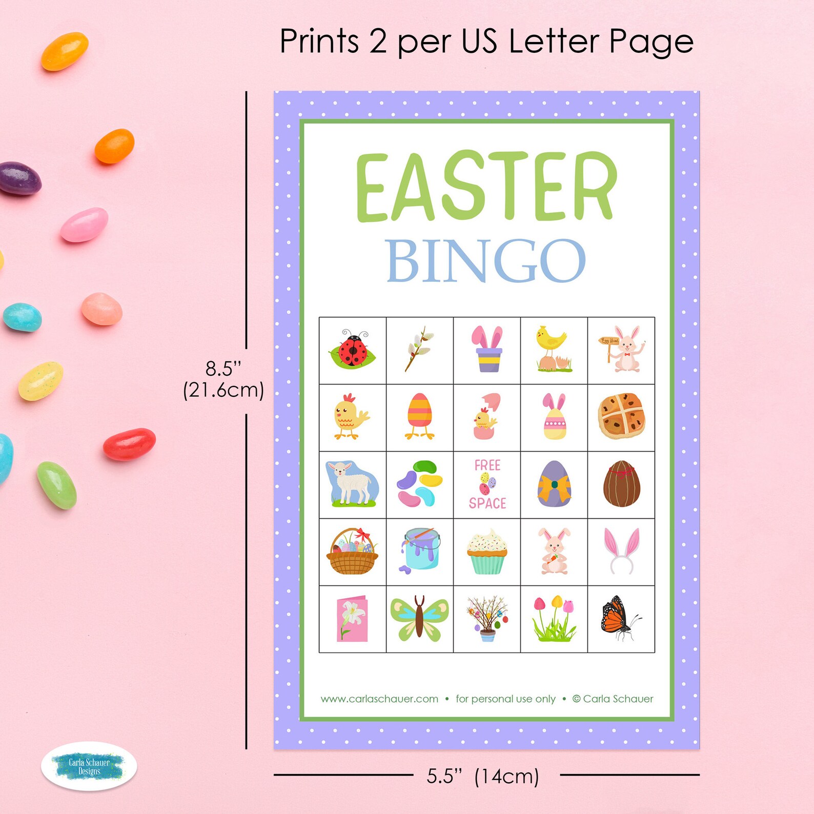 Printable Easter Bingo Game Cards, 10 Cards, 5x5, Easter Party Activity ...