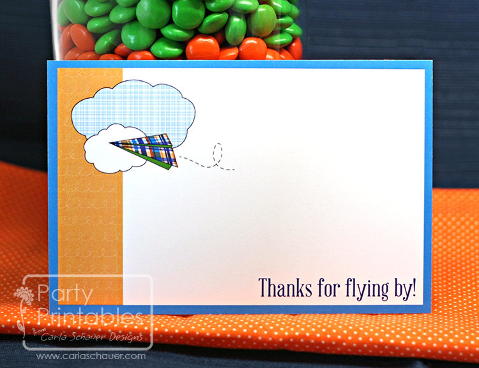 Paper Airplane Birthday Party Printable Decorations With Invitation ...