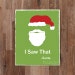 Santa Christmas Printable Art, for Home Decor, Wall Art. Funny Snarky ...