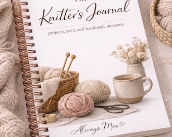 Knitting Project Journal - Cozy Knitter’s Planner - Yarn Stash ...