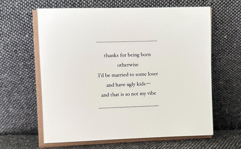 14. Funny Birthday Card for Husband or Wife, Original Poem, Blank ...