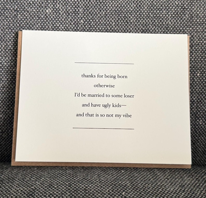 14. Funny Birthday Card for Husband or Wife, Original Poem, Blank ...