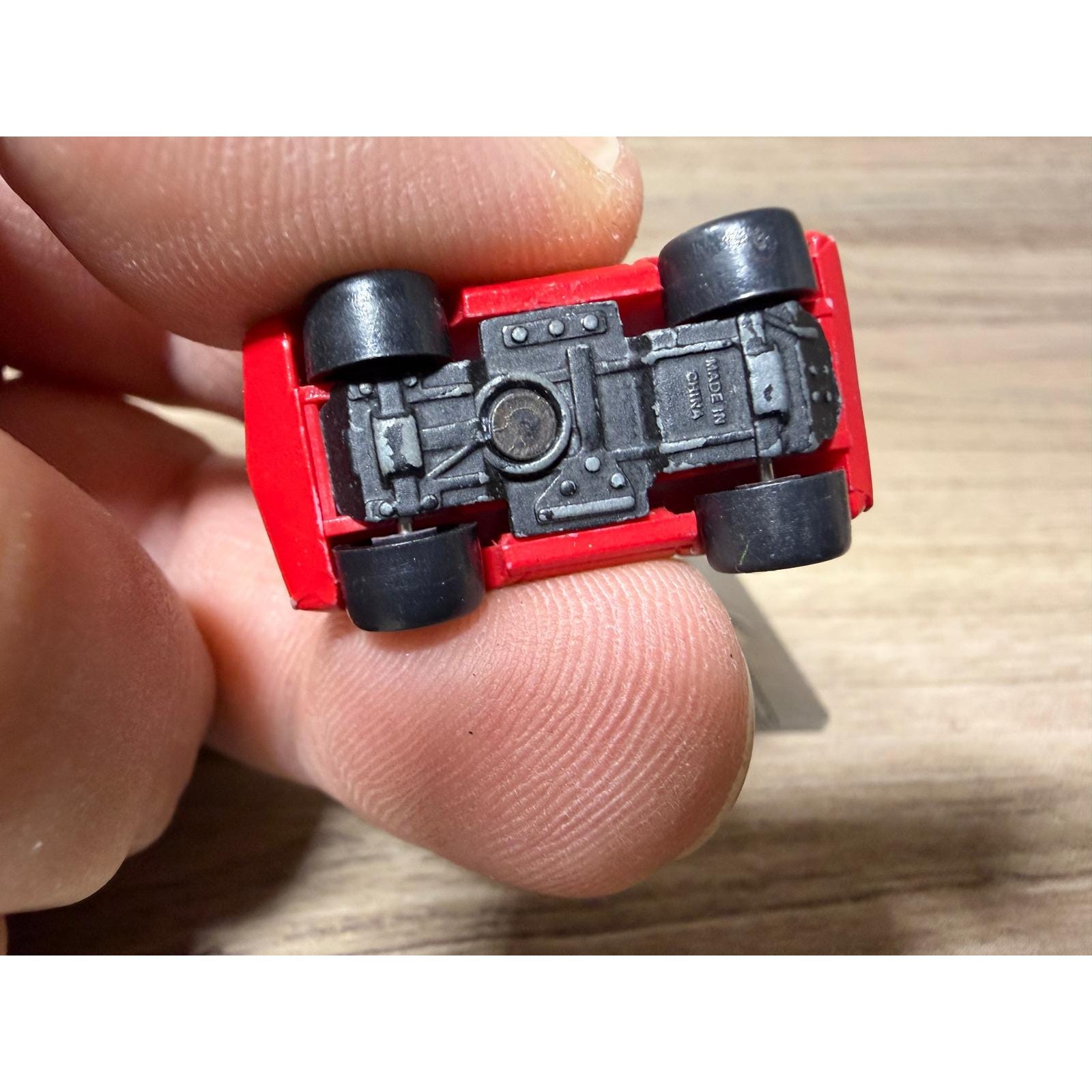 Vintage Micro Toy Car Red Sports Car Miniature Made in China 1.25 Inch ...