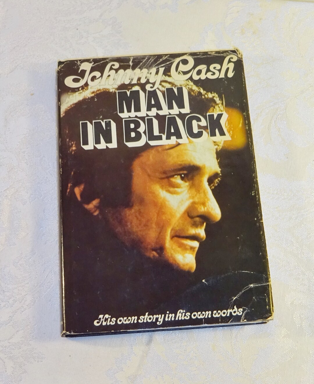 Johnny Cash Man In Black Book Hardback First Edition Vintage 1975 1st Printing Dust Jacket Etsy