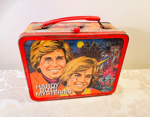 Vintage Hardy Boys Lunch Box Metal Lunch Box 1977 - Gem