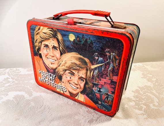 Vintage Hardy Boys Lunch Box Metal Lunch Box 1977 - Gem
