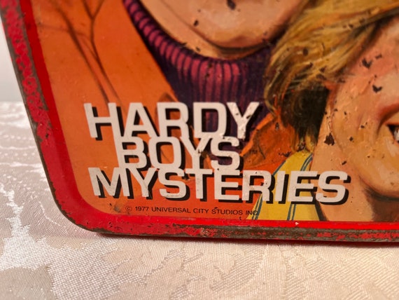 Vintage Hardy Boys Lunch Box Metal Lunch Box 1977 - Gem
