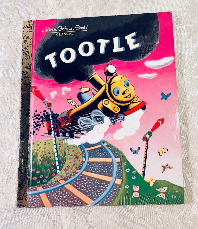 Tootle Little Golden Book Train Vintage Children's Book 1973 Hard Cover ...