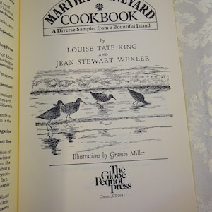 Vintage the Martha's Vineyard Cookbook Paperback Sampler From a ...