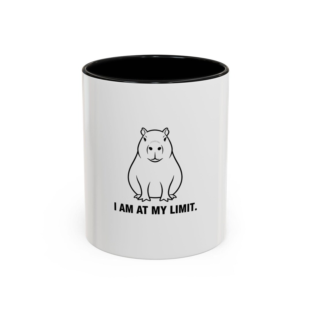 I Am at My Limit Capybara Mug Funny Sarcastic Coffee Cup Burnout Gift ...
