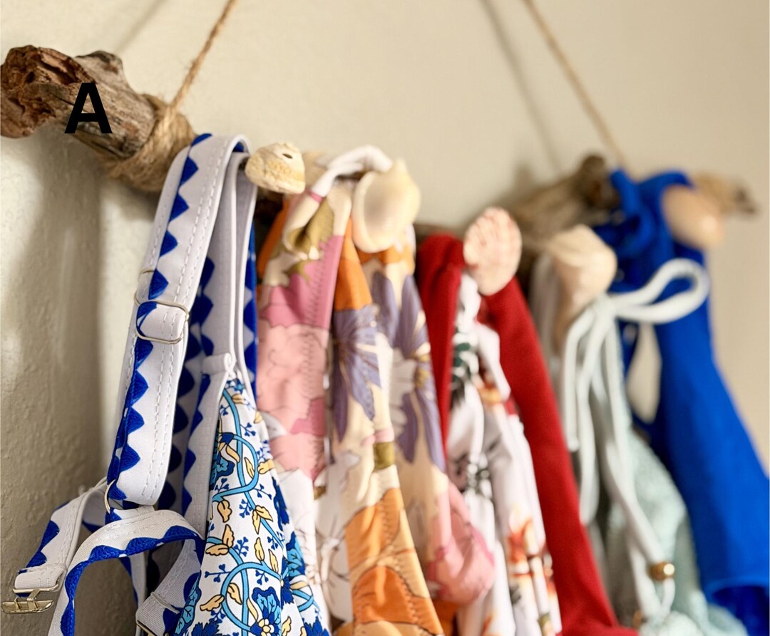 Coastal Seashell Bikini Rack - Beach Inspired Storage for Swimwear ...