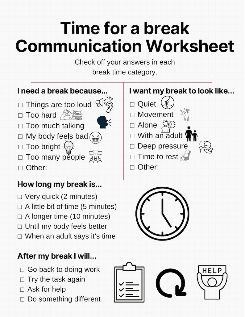 Emotional Regulation Worksheets | Calm Down Tools for Kids (digital ...